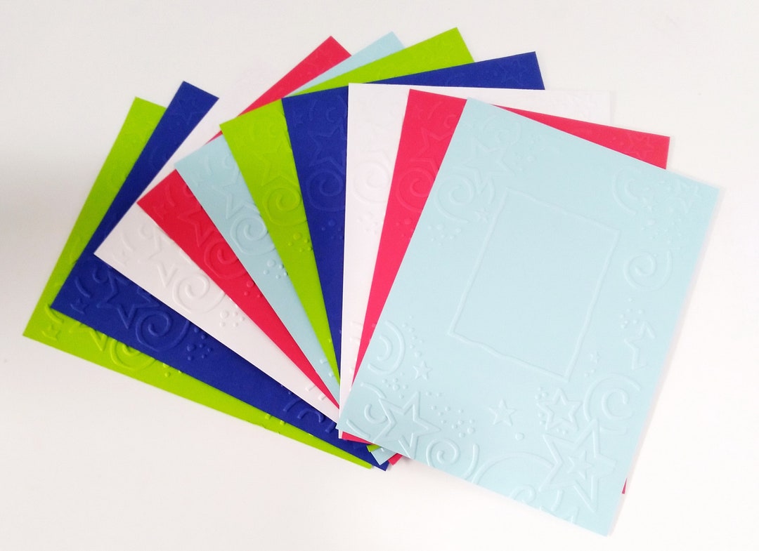 10 STAR BORDER FRAME Embossed A2 Card Fronts - Recollections Sail Away ...