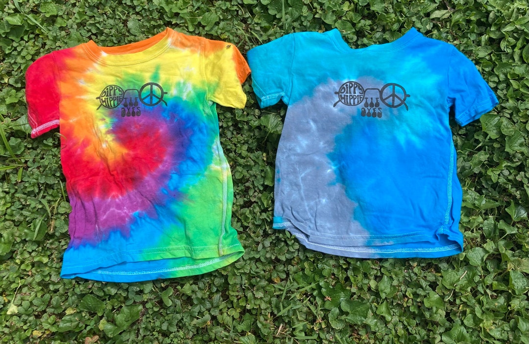 Dippy Hippie Tie Dyes Logo Toddler T-shirt Handmade Tie Dye DYED and ...