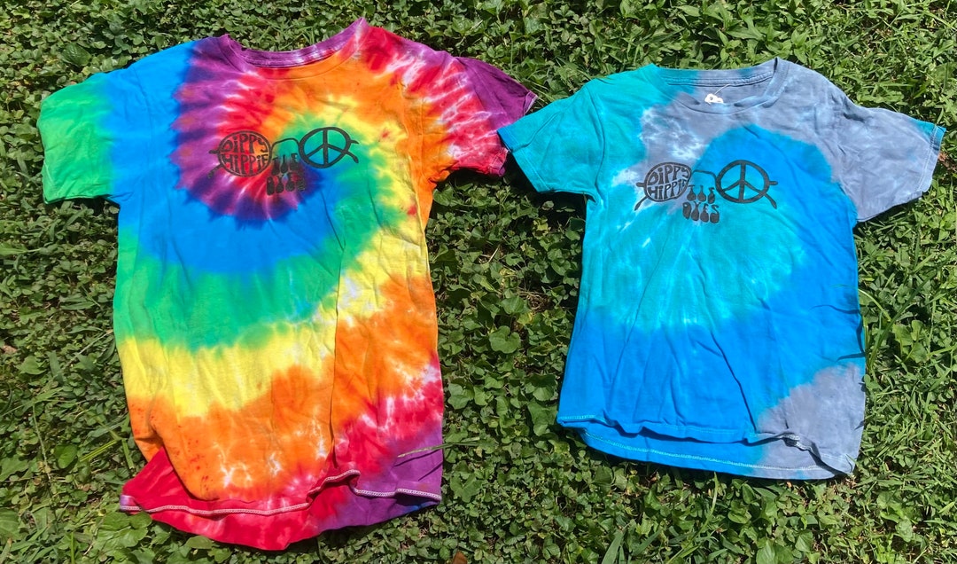Dippy Hippie Tie Dyes Logo Kid T-shirt Handmade Tie Dye Kids Small to ...