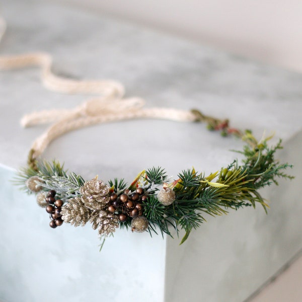 Winter Flower Crown - Etsy