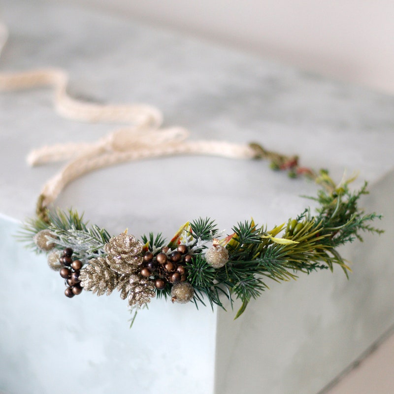 Winter Flower Crown - Etsy