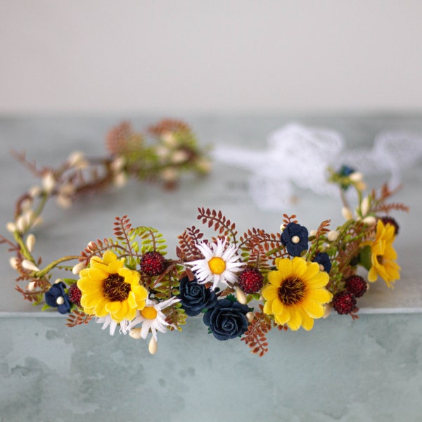 Daisy Flower Crown - Etsy