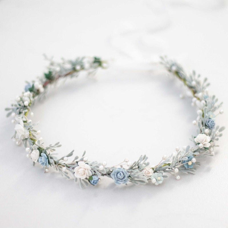 Blue Flower Crown - Etsy