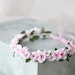 Cherry Blossom Flower Crown for Wedding Sakura Hair Wreath | Etsy