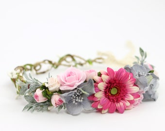 Wedding flower crown | Etsy