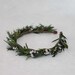 Dried Flower Hairband, Green Blue Floral Headband, Floral Hair Wreath ...