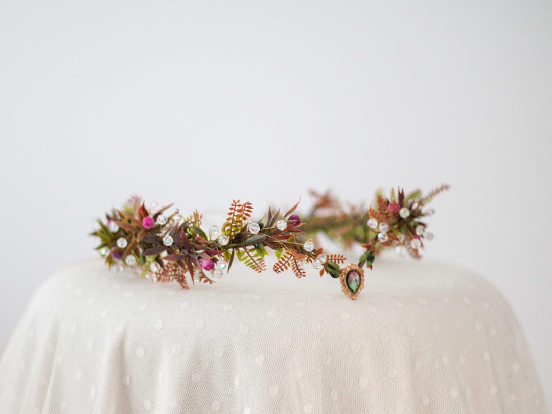 Crystal Elven Headpiece, Fairy Crown Wedding, Fantasy Jewelry ...
