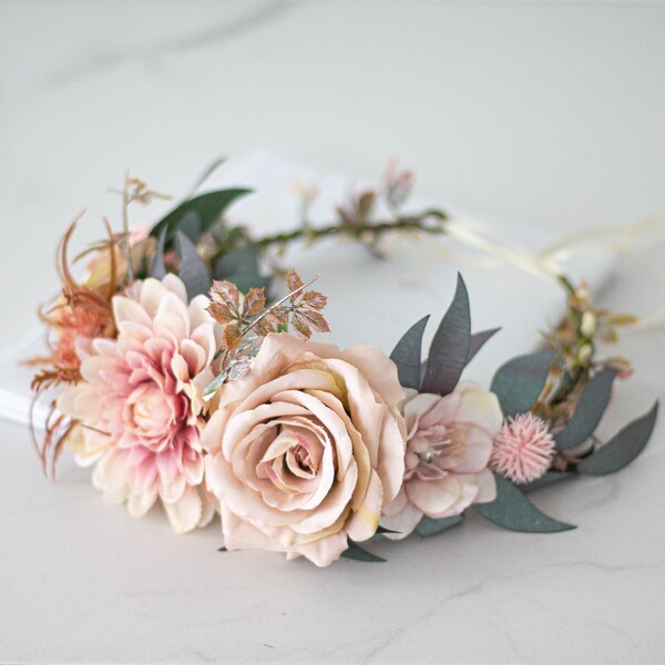 Boho Flower Crown - Etsy