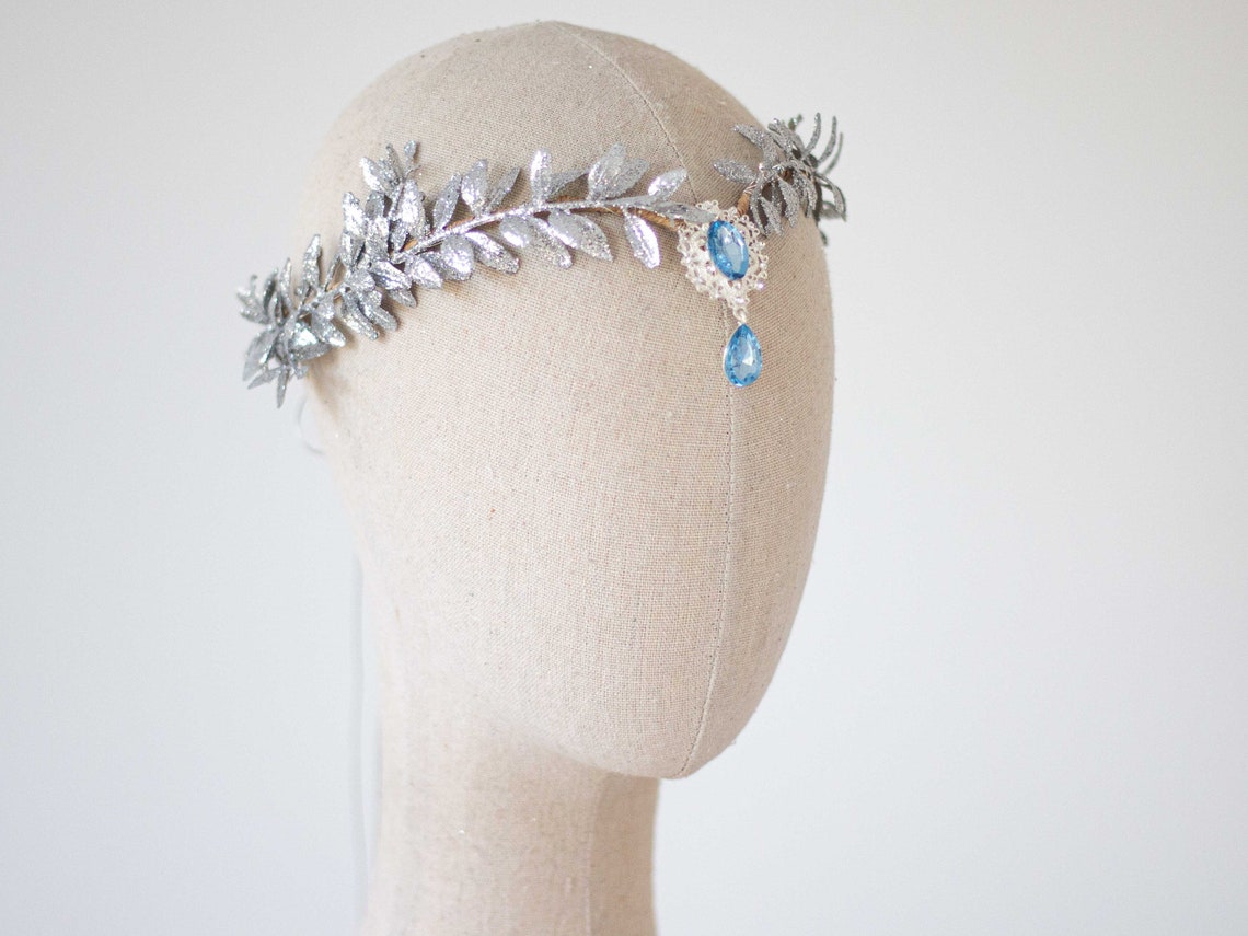 Silver Leaf Diadem Elven Circlet Elvish Flower Crown Elf | Etsy