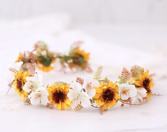 Yellow Flower Crown | Etsy