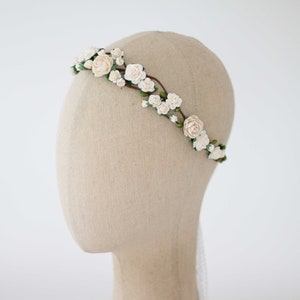 Flower Crown, First Holy Communion Headband, Dainty Flower Hair Band ...
