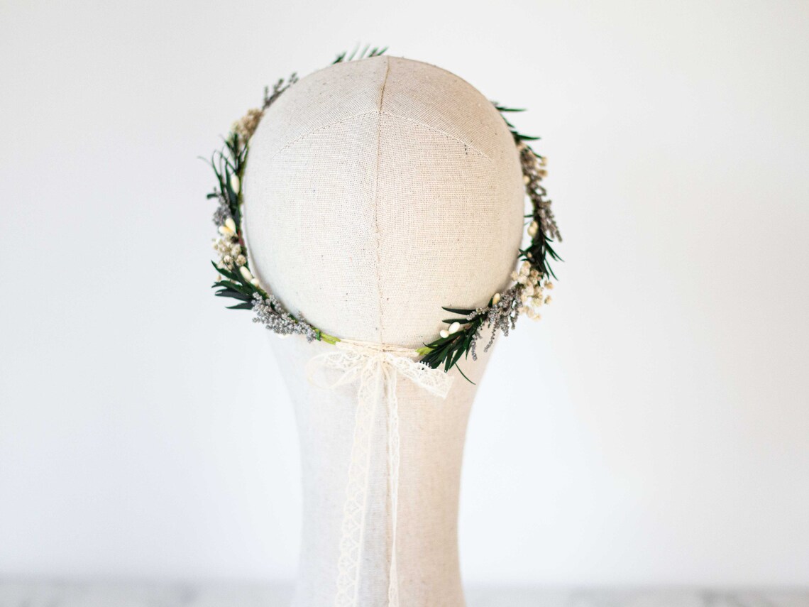 Dried Flower Crown Wedding Dainty Flower Crown Baby's - Etsy