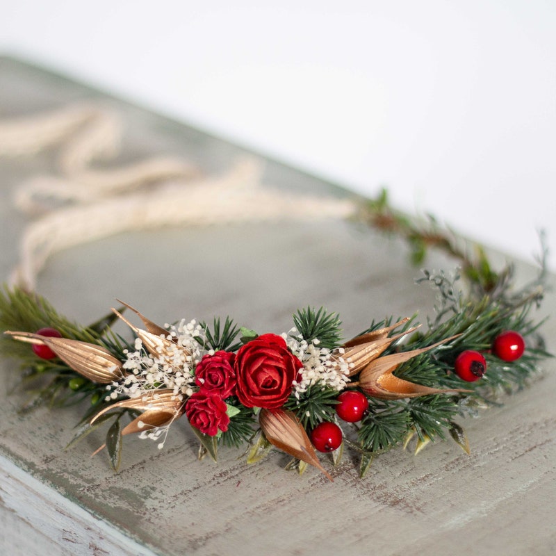 Christmas Flower Crown - Etsy