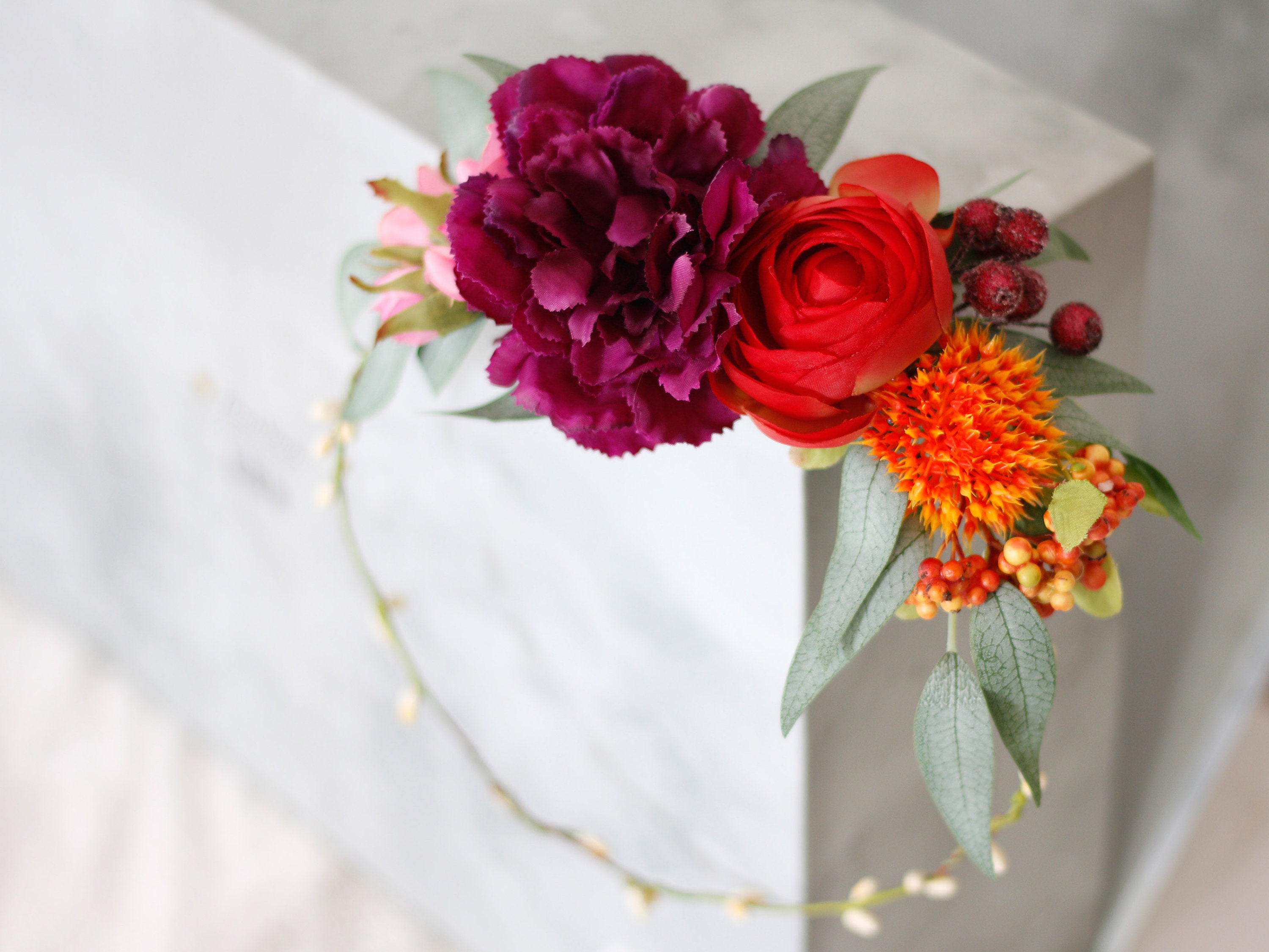 Frida Flower Crown for Wedding Bridal Shower Hair Crown | Etsy