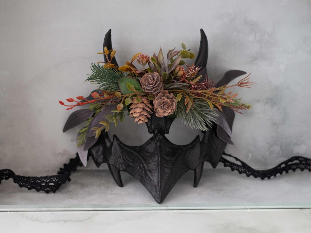 Woodland Horned Mask: Masquerade Ball, Halloween Cosplay - Etsy
