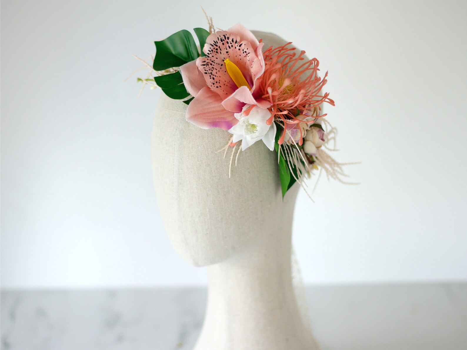 Tropical flower crown | Etsy