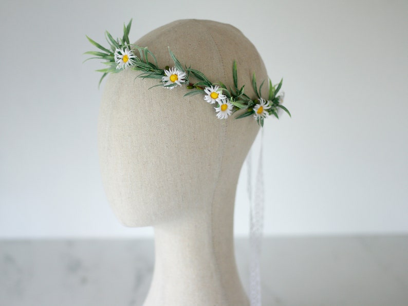 Daisy Flower Crown Wedding Wild Bridal Crown Bridesmaid | Etsy