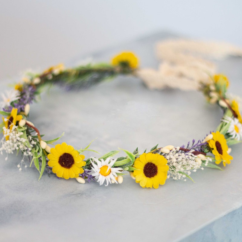 Sunflower Crown - Etsy