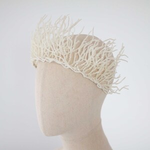 Ice Queen Winter Tiara, White Glitter Crown, Frosted Twig Headband ...