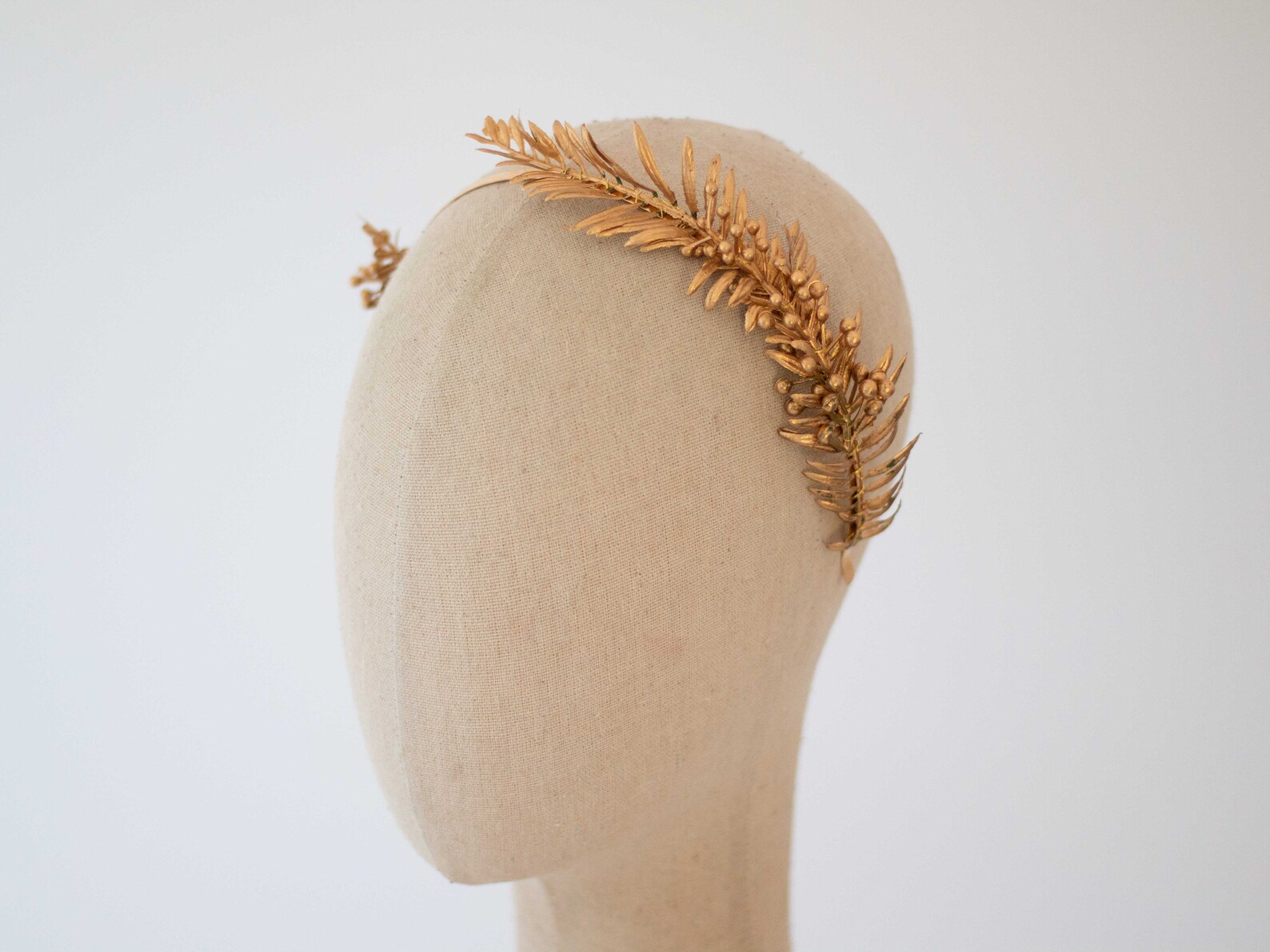 Gold Leaf Headband Greek God Headpiece Gold Leaves - Etsy