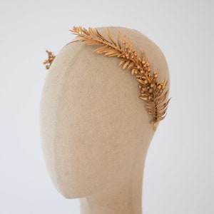 Gold Leaf Headband, Greek God Headpiece, Gold Leaves Fascinator ...