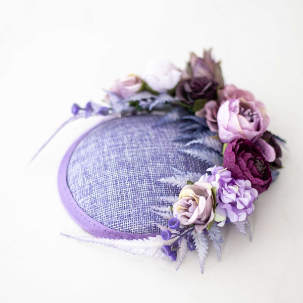 Lavender Fascinator - Etsy