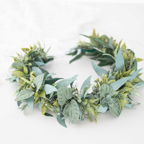 Greenery Crown - Etsy