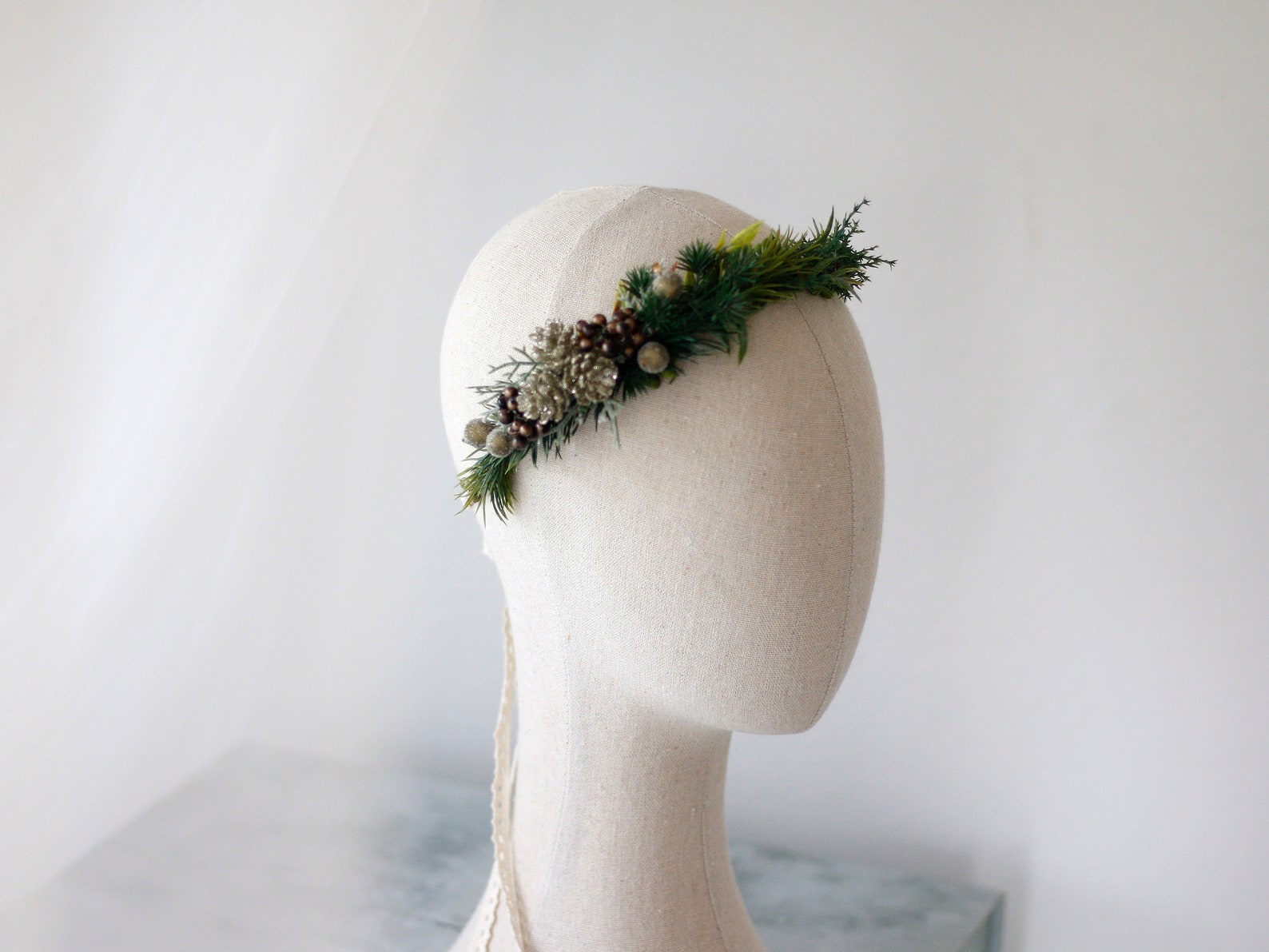 Winter Flower Crown Christmas Hair Accessories Winter Hair - Etsy