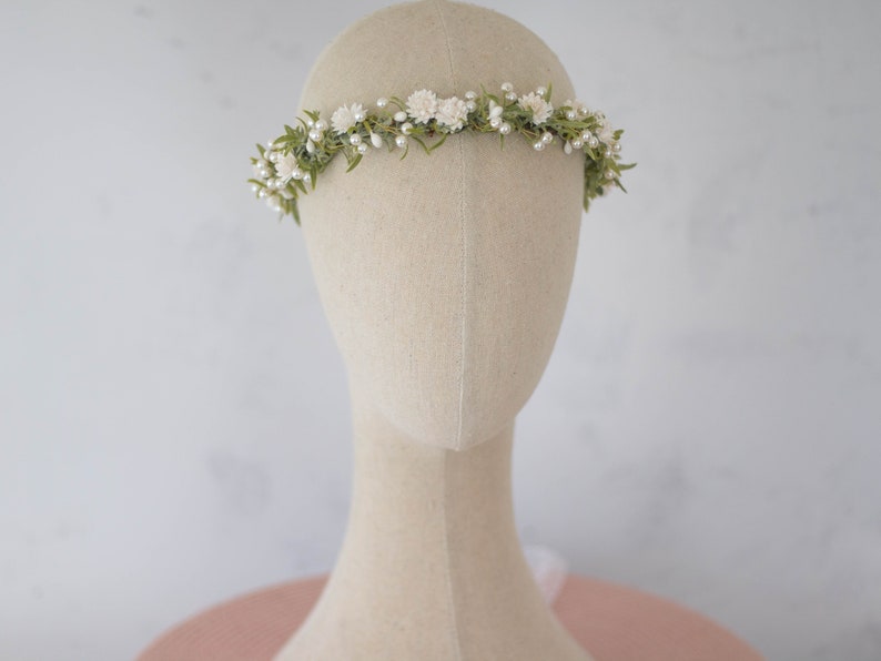 Dainty Flower Crown Wedding Bridal Flower Crown Flower Hair - Etsy