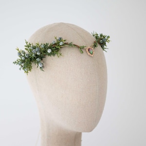 Woodland Elven Tiara: Juniper Forest Fairy Crown Headpiece - Etsy
