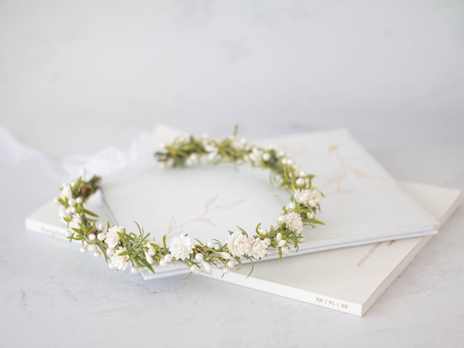 Dainty Flower Crown Wedding Bridal Flower Crown Flower Hair - Etsy