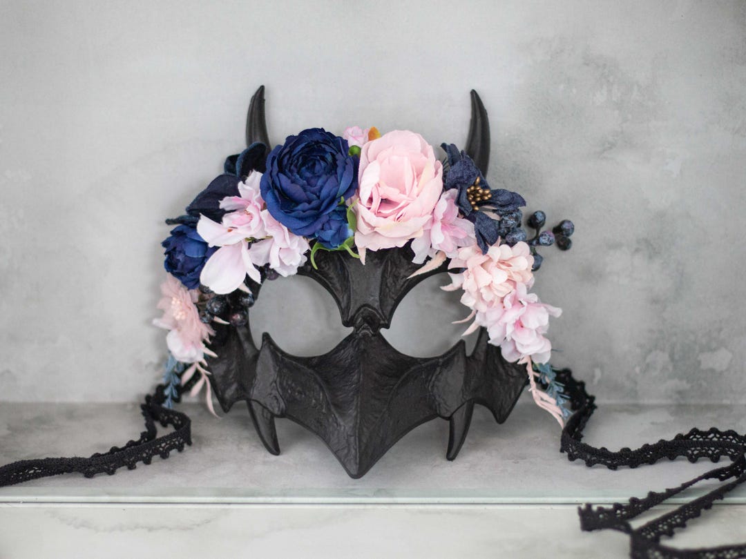 Day of the Dead Catrina Mask, Dia De Los Muertos Half Face Mask ...