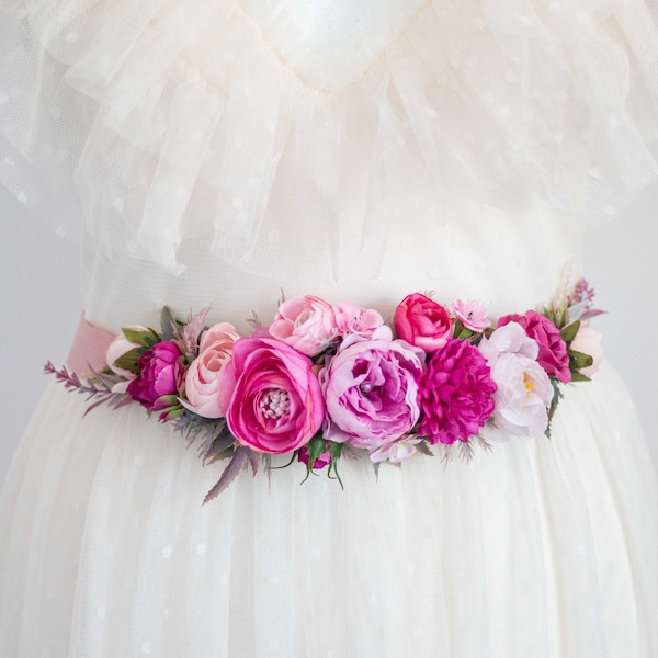 Flower Sash Belt - Etsy