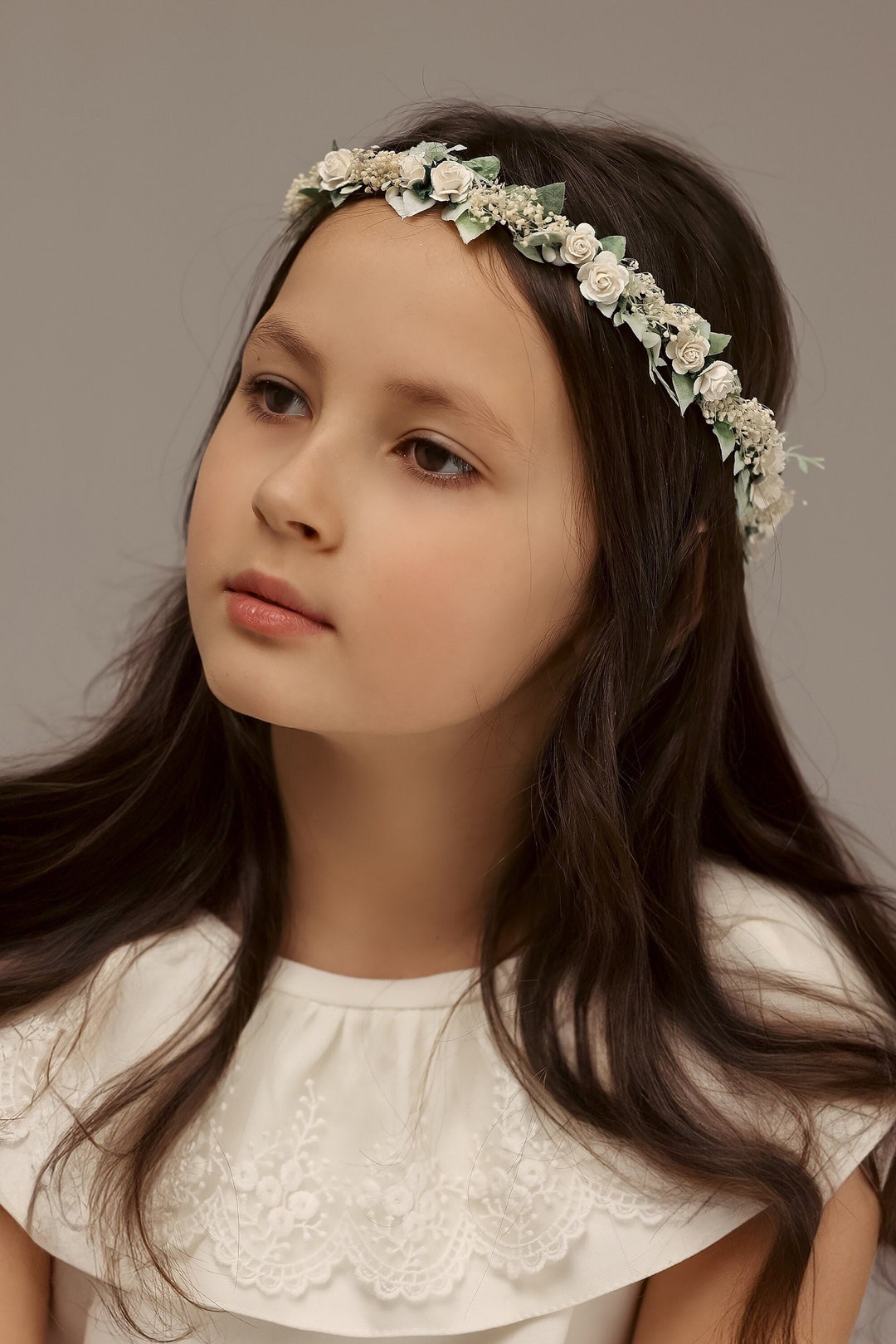 Simple Flower Crown, First Holy Communion Flower Crown, Wedding Hair ...