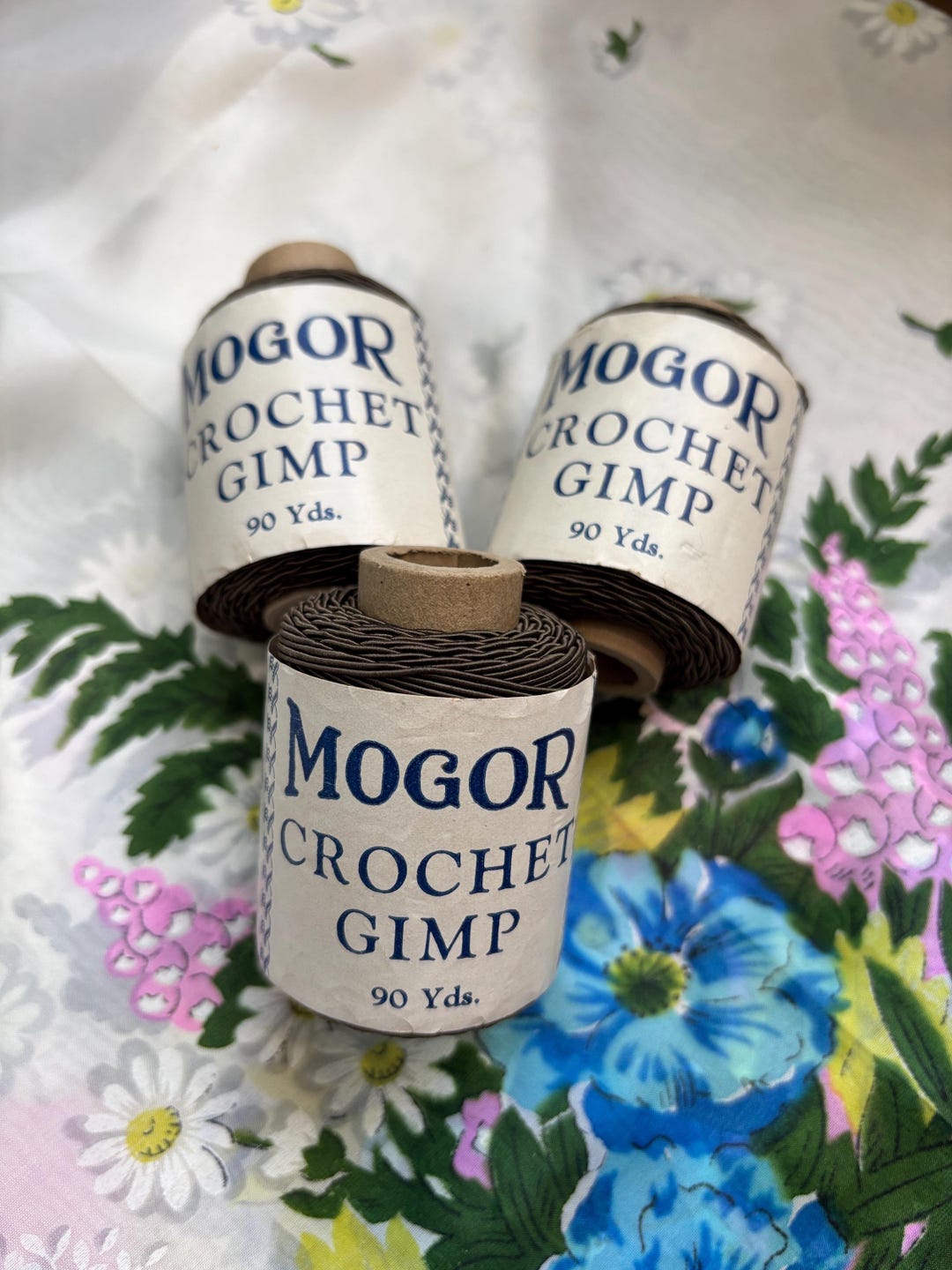 Vintage Mogor Crochet Gimp - 1950s Rayon Cotton Trim (90 Yards) - Etsy ...