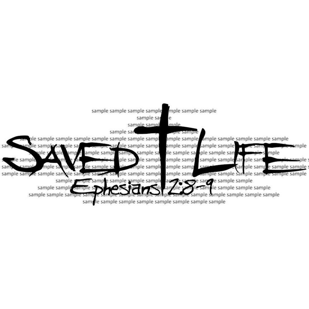 Saved Life Digital Art - Custom Christian SVG PNG PDF (instant Download ...