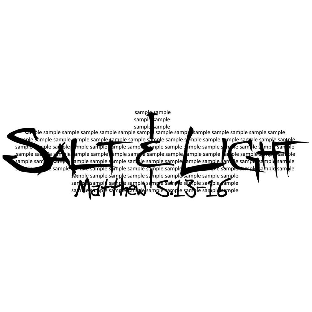 Salt and Light Custom Digital Art (SVG PNG PDF) - Etsy