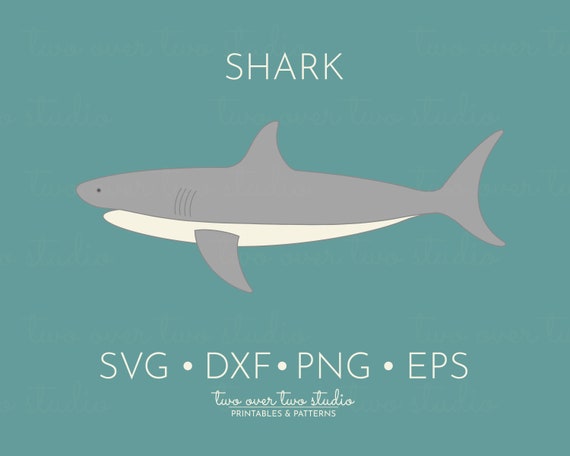 Shark Clipart Commercial Use Shark Clip Art Shark SVG Gray | Etsy
