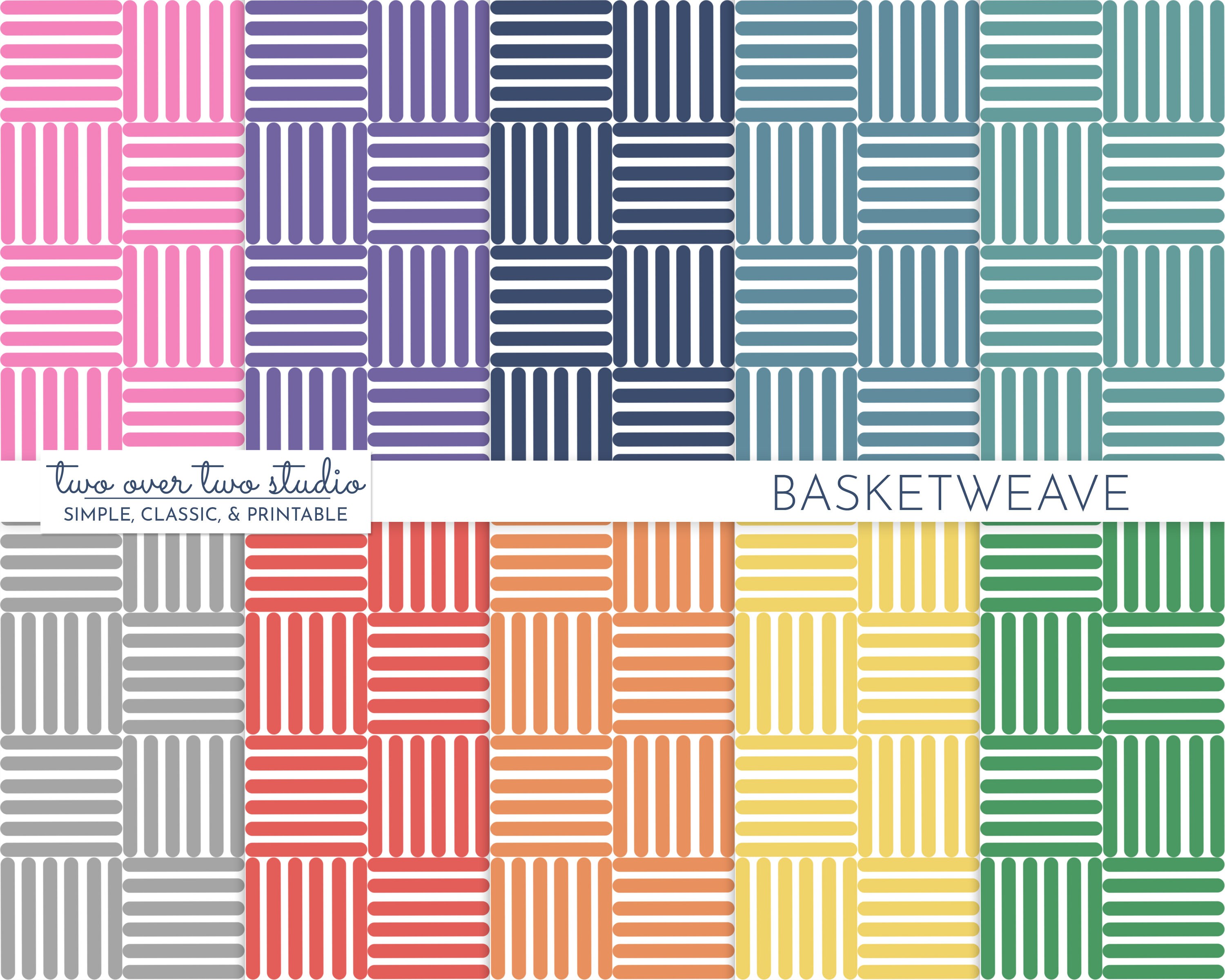Basketweave Digital Paper, Woven Pattern, Commercial Use Basket Weave ...