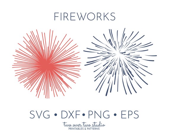 Fireworks SVG File Fireworks Clipart Fire Works Clip Art - Etsy