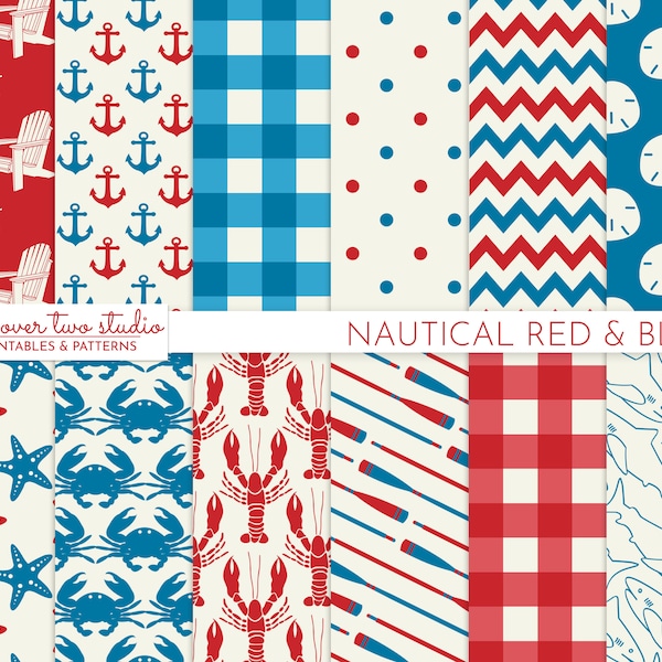 Lobster Scrapbook Paper - Etsy