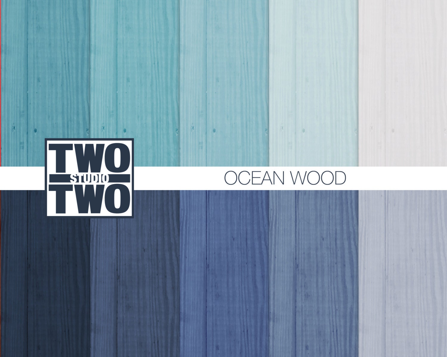 Blue Wood Digital Paper, Beach Wood Texture, Ocean Wood Background ...