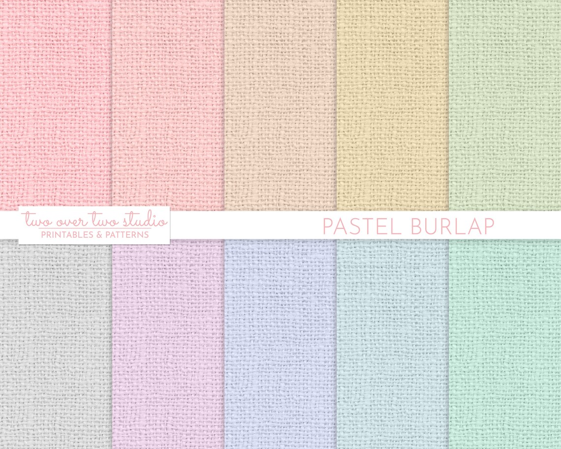 Pastel Burlap Digital Paper, Commercial Use, Burlap Texture, Jute ...