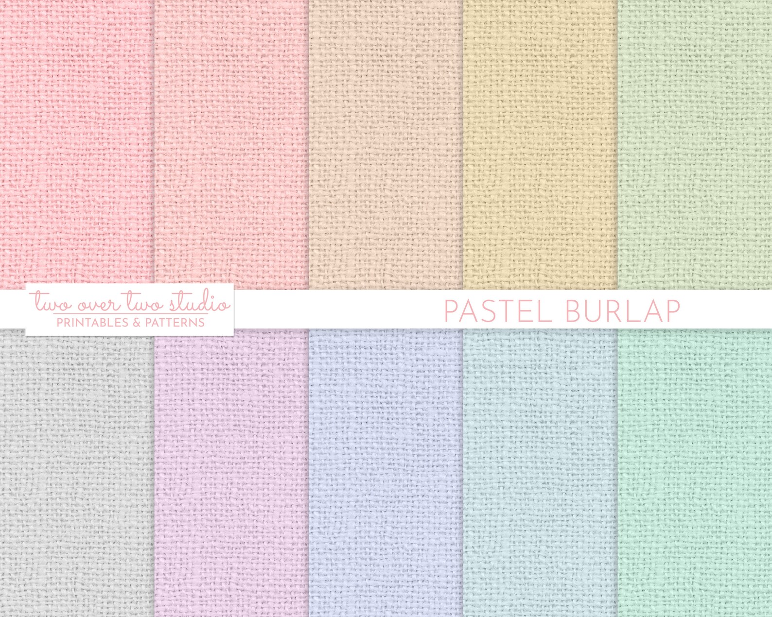 Pastel Burlap Digital Paper, Commercial Use, Burlap Texture, Jute ...
