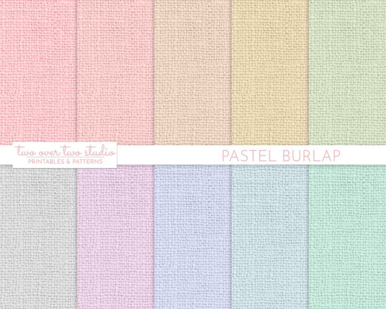 Pastel Burlap Digital Paper, Commercial Use, Burlap Texture, Jute ...