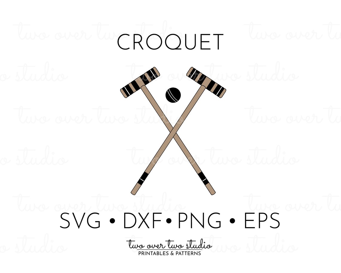 Croquet SVG File, Commercial Use, Croquet Clipart, Croquet Cut File ...