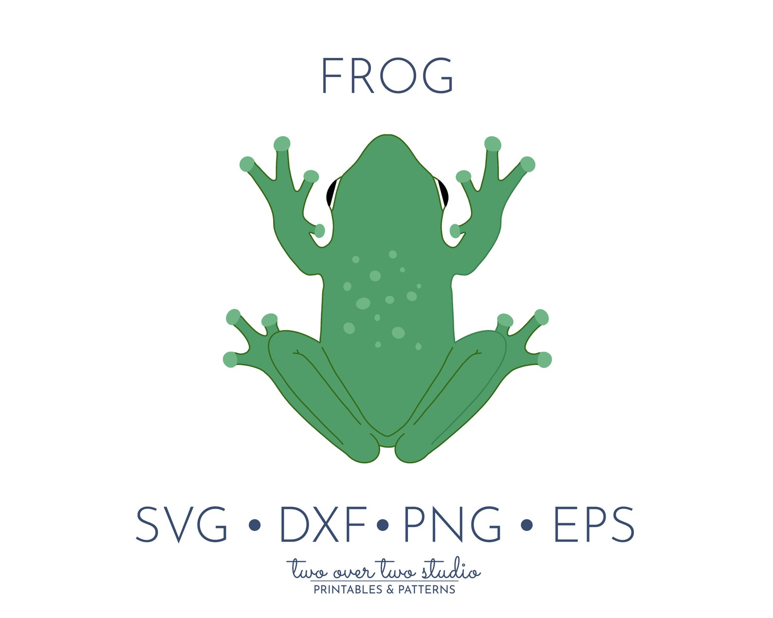 Frog SVG File Frog Clipart Pond River Amphibian Forest | Etsy