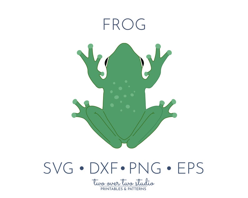 Frog SVG File Frog Clipart Pond River Amphibian Forest | Etsy