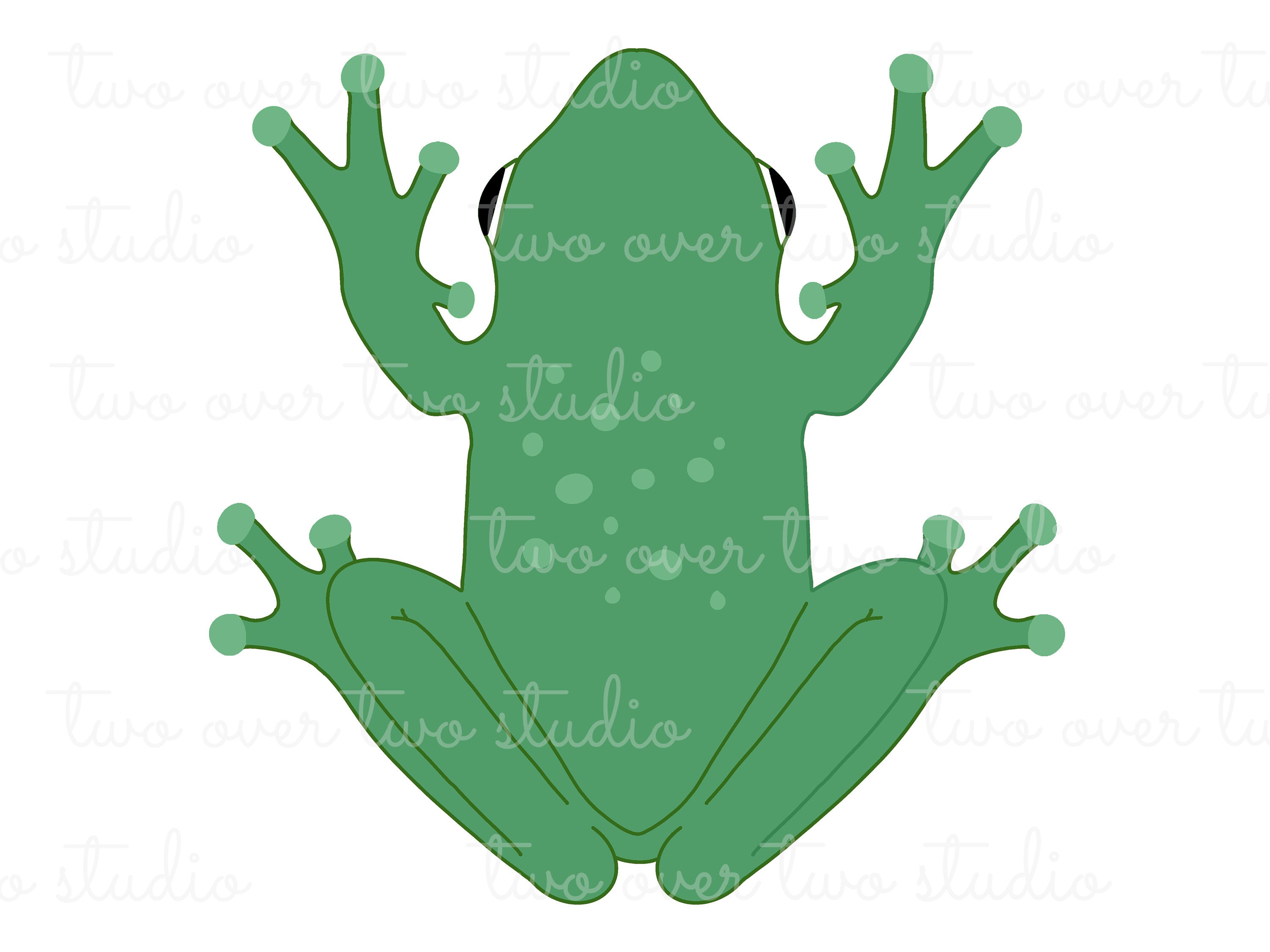 Frog SVG File Frog Clipart Pond River Amphibian Forest | Etsy