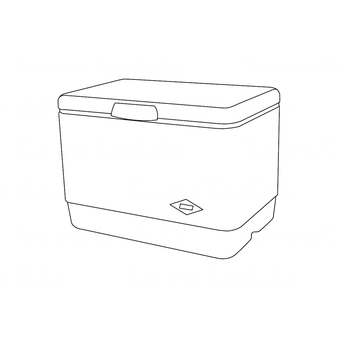 Cooler SVG, Commercial Use, Summer Picnic Clipart, Insulated Retro ...